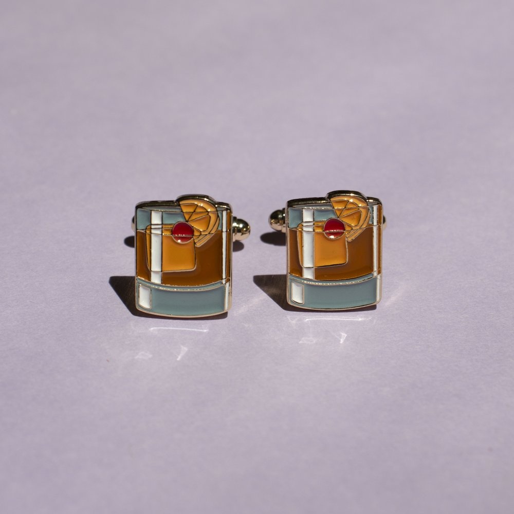 Old Fashioned Cufflinks - The Modern Bartender | Buy Online Bar Tools ...