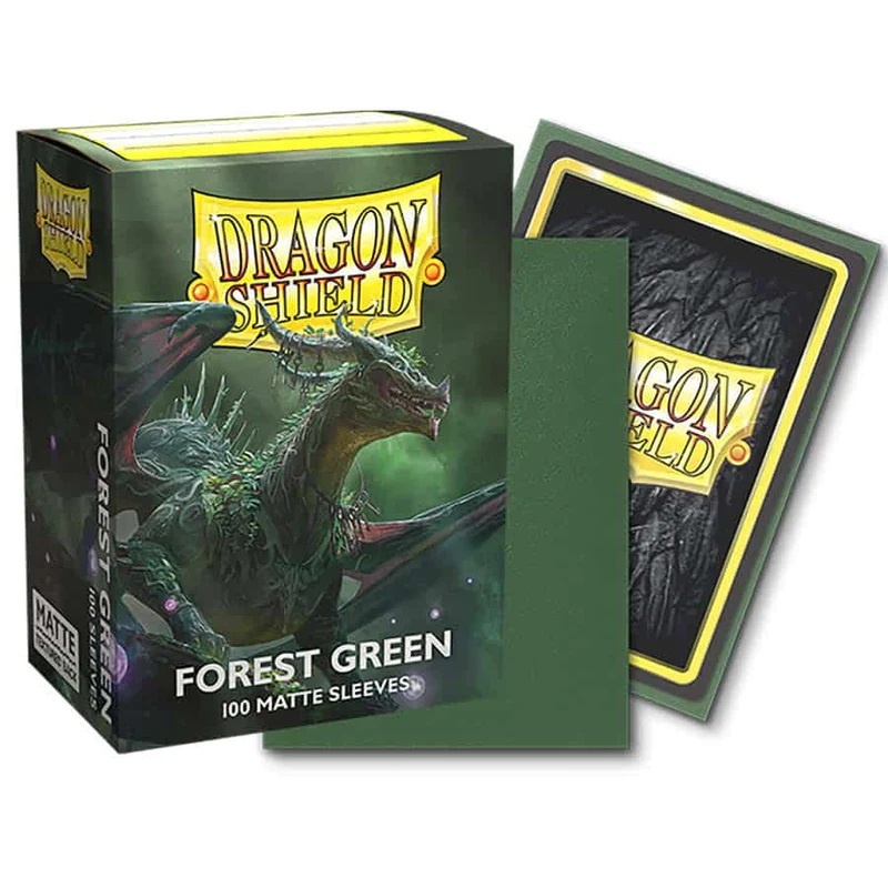 Dragon Shield: (100) Matte Forest Green - Greenfield Games