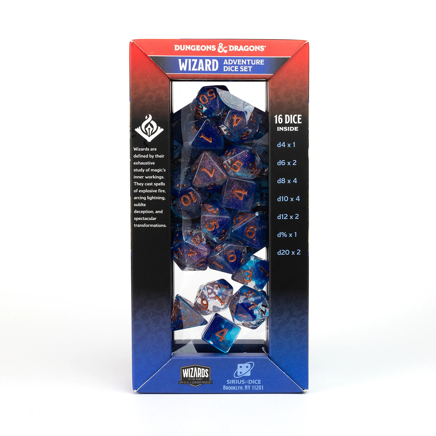 D&D Adventure Dice Wizard Blue - Greenfield Games