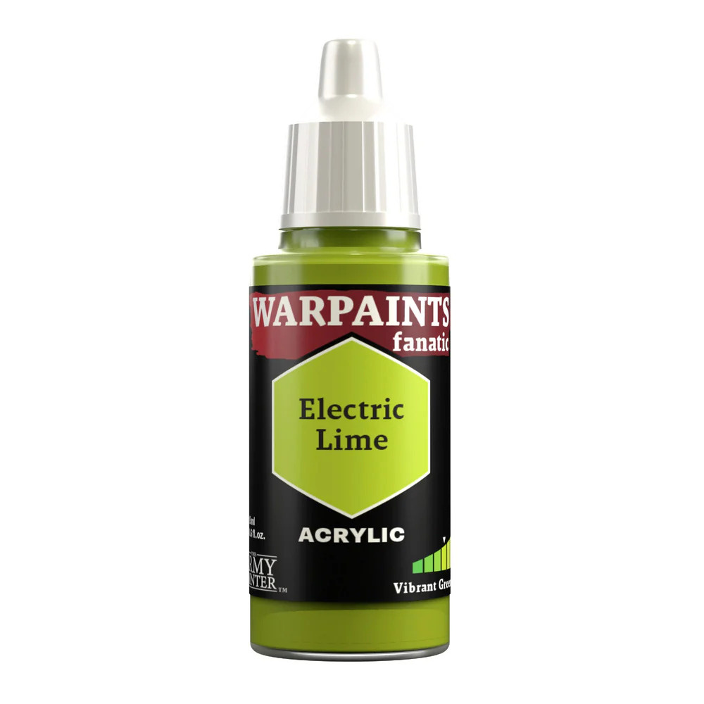 Warpaints Fanatic: Electric Lime 18ml - Greenfield Games