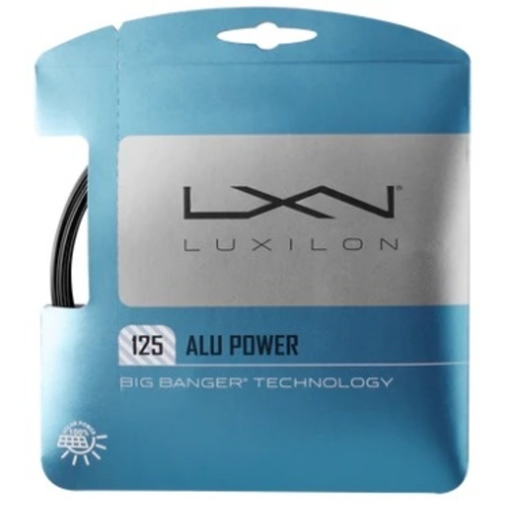 Luxilon Alu Power 16L Tennis String (Black) - MatchpointStore.com