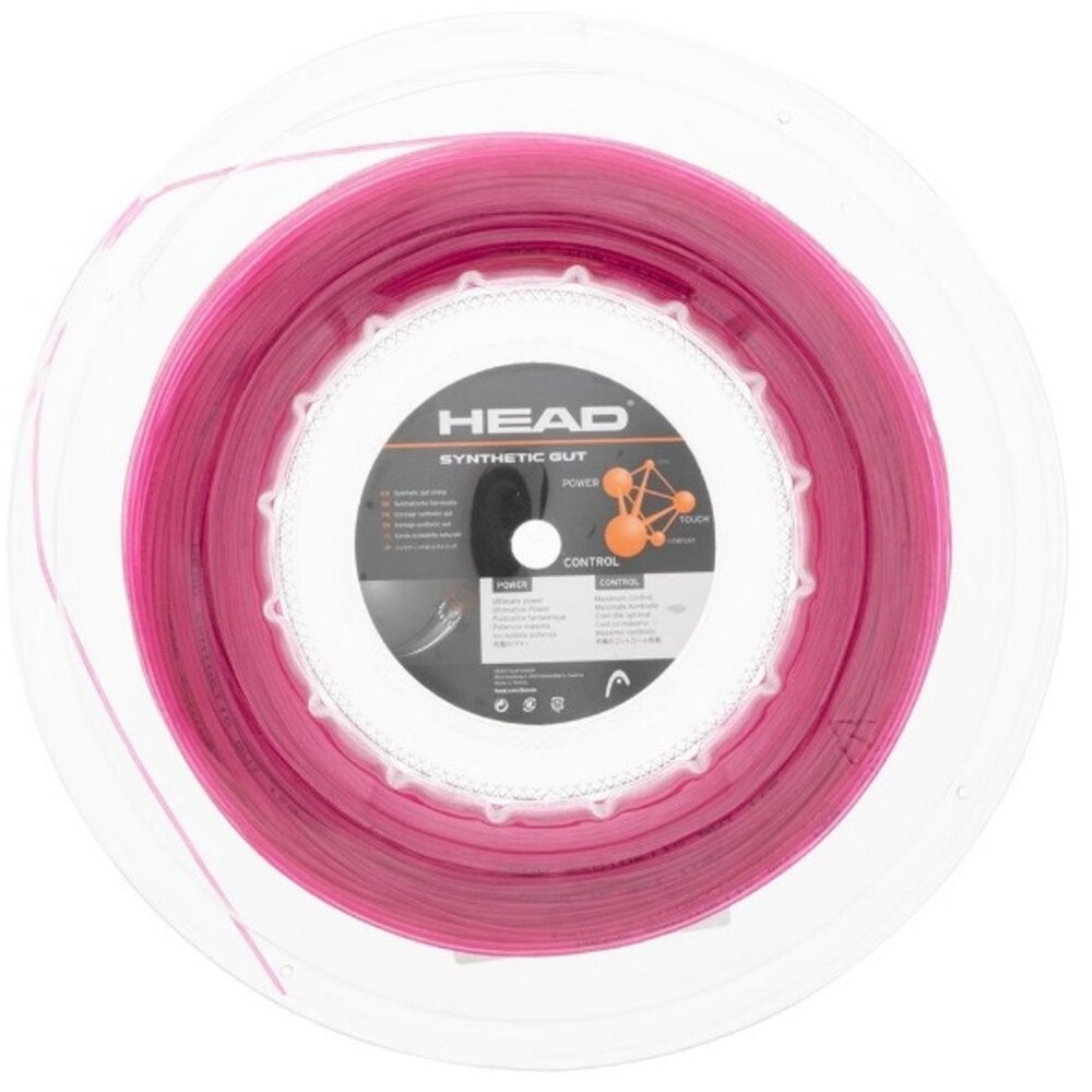 Head Synthetic Gut 16/1.30 Tennis String Reel (Pink) - MatchpointStore.com