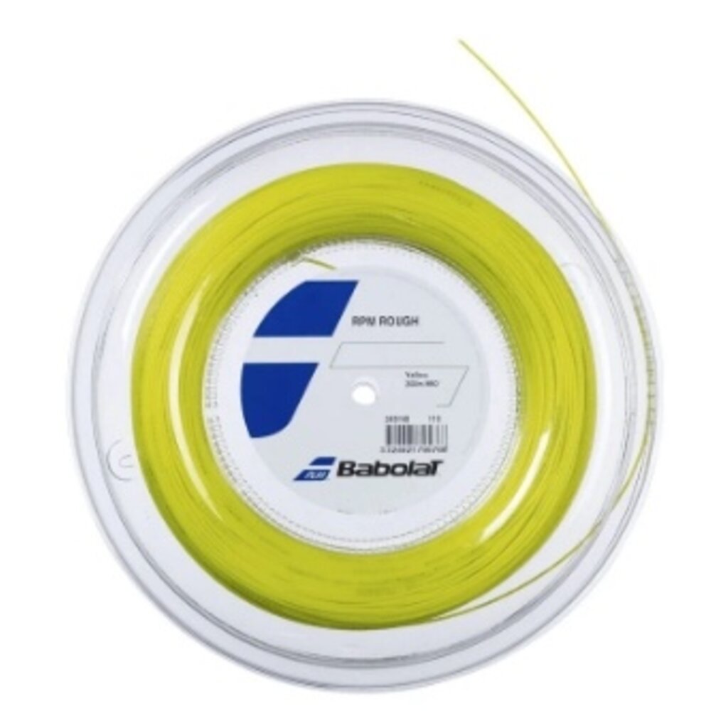Babolat RPM Rough 16 Tennis String Reel (Yellow) - MatchpointStore.com