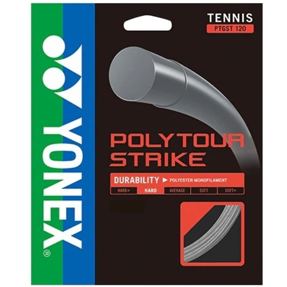 Yonex Poly Tour Strike 16L/1.25 Tennis String (Gray) - MatchpointStore.com