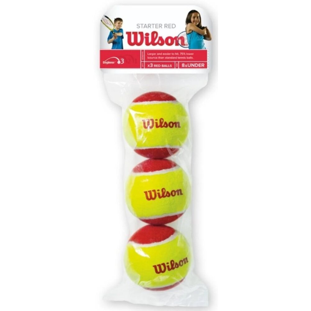 Wilson Starter Tour Red 3 Pack - MatchpointStore.com