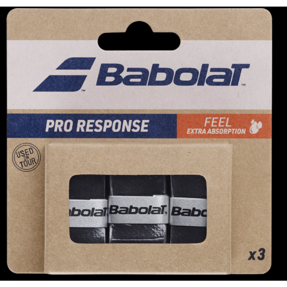 Babolat Pro Response Overgrip x3 (Black) - MatchpointStore.com