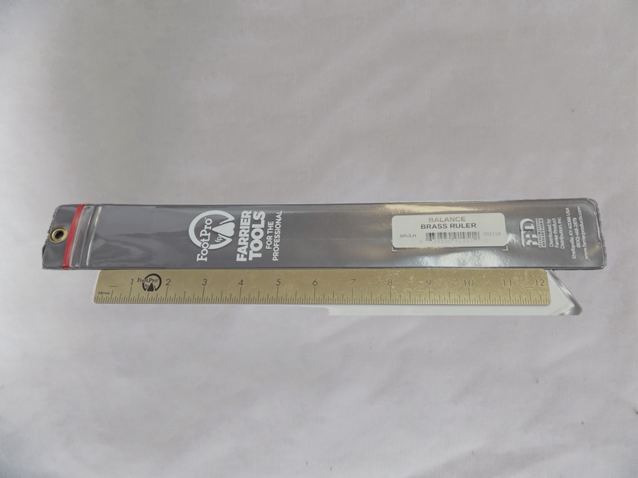 FootPro Brass Hoof Ruler - Farriers Depot