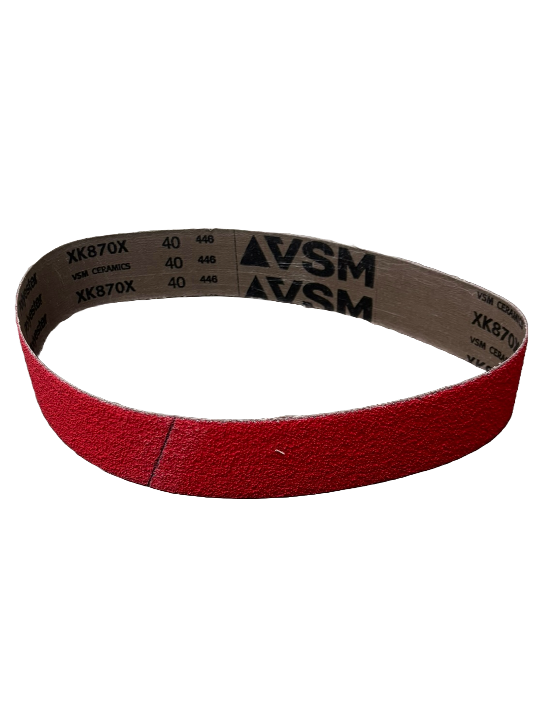 Foot Pro 10'' Expander Wheel Belt Red Ceramic 40 Grit - Farriers Depot