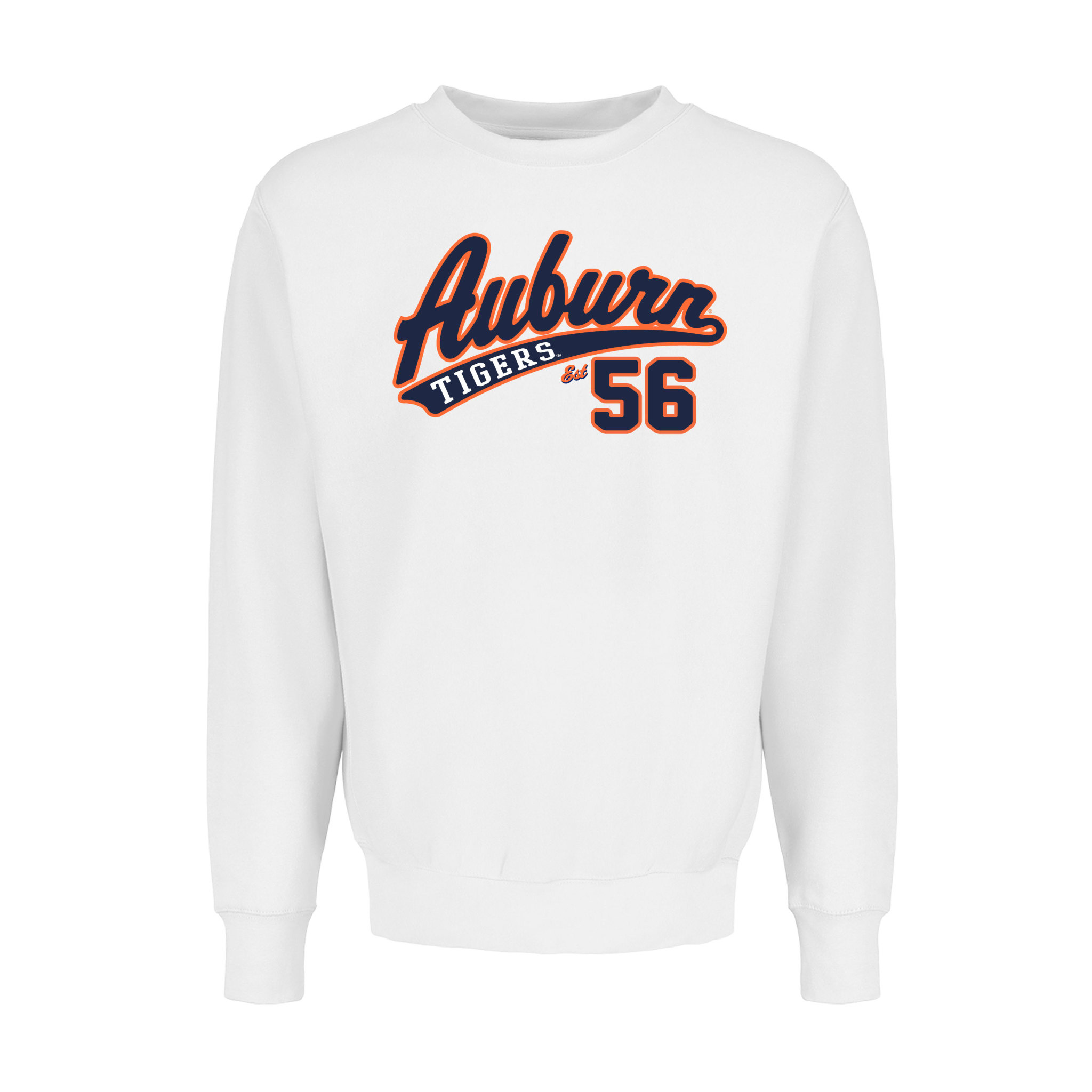 Auburn Script Tail Tigers 56 Crew - J&M Bookstore Downtown