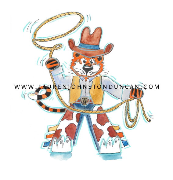 Cowboy Aubie - J&M Bookstore Downtown