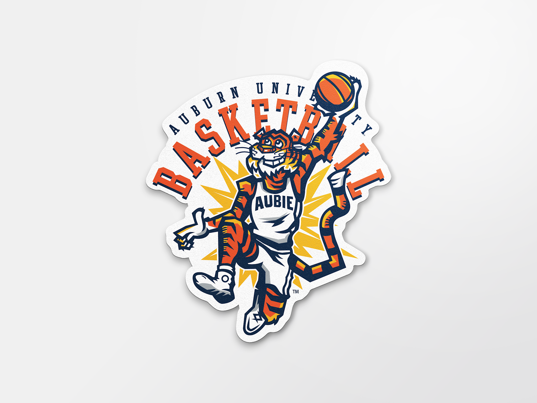 Image One Dunking Aubie Mini Decal - J&M Bookstore Downtown