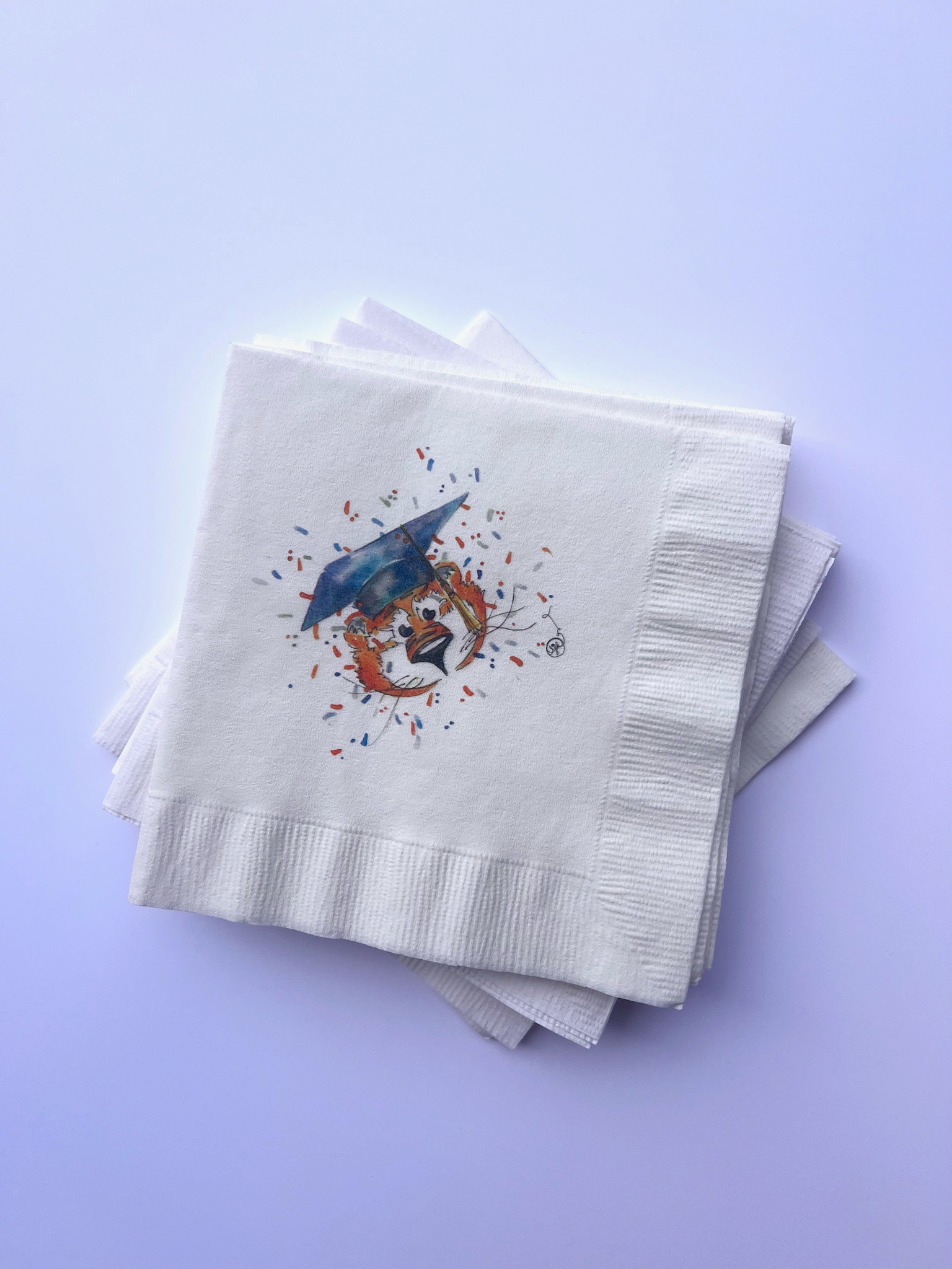 Art by LJD Graduation Aubie Napkins - 20 Pack - J&M Bookstore Downtown