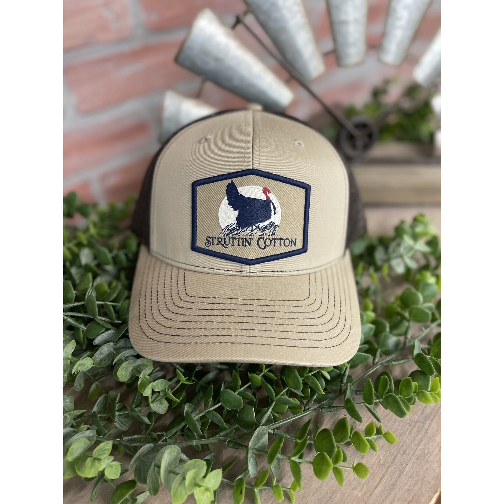 Struttin' Cotton Turkey Sunrise Patch Snapback Hat - EZN Outfitters