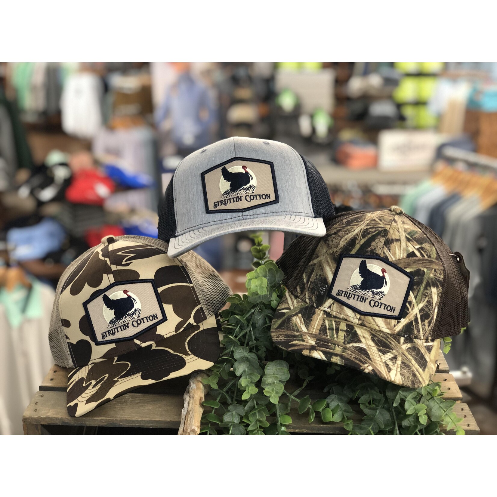 Struttin' Cotton Turkey Sunrise Patch Snapback Hat - EZN Outfitters