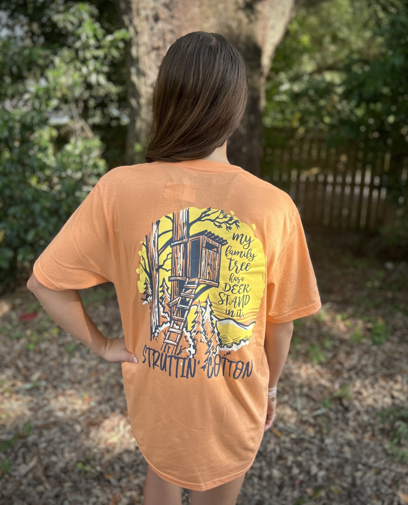 Struttin' Cotton Women's Family Tree S/S TEE Shirt - EZN Outfitters