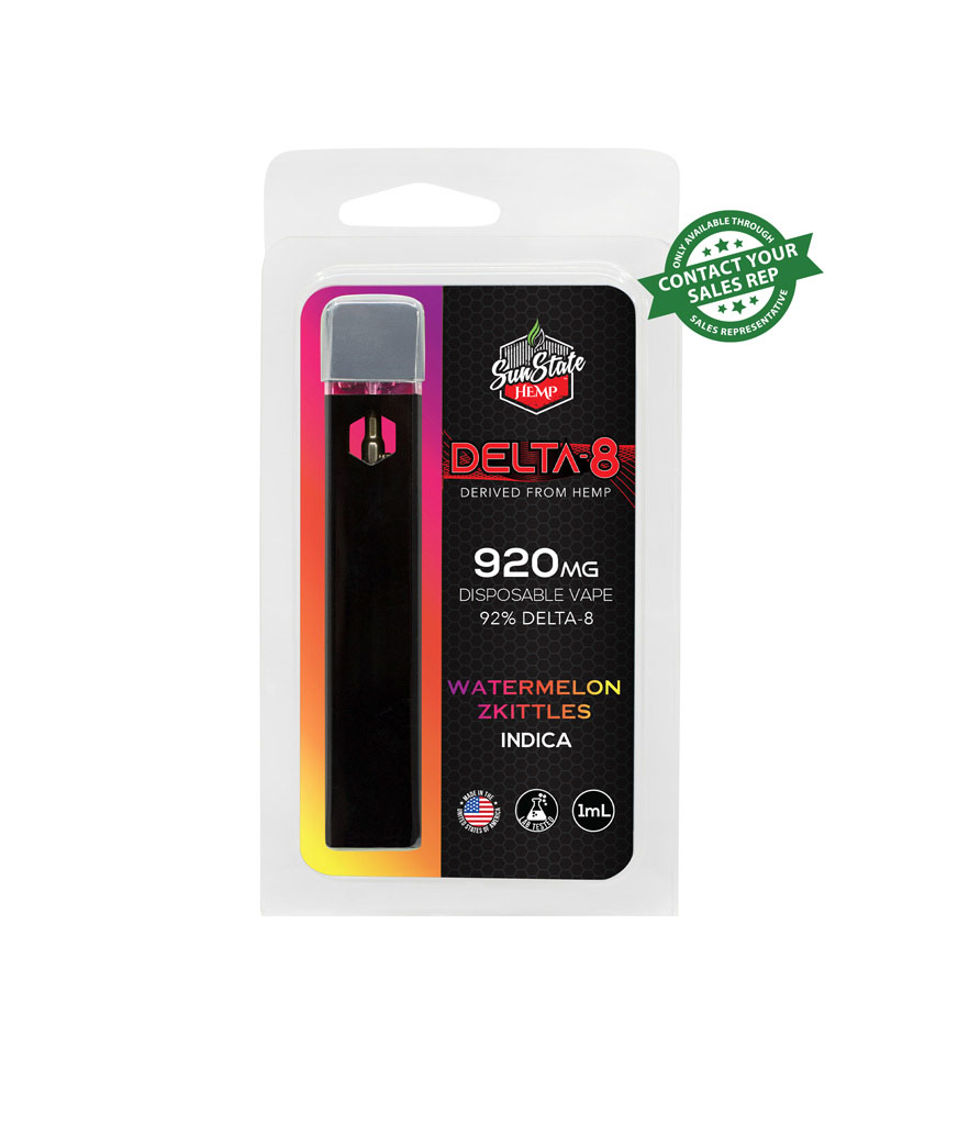 Sunset delta 8 disposable watermelon zkittles indica - The High Club