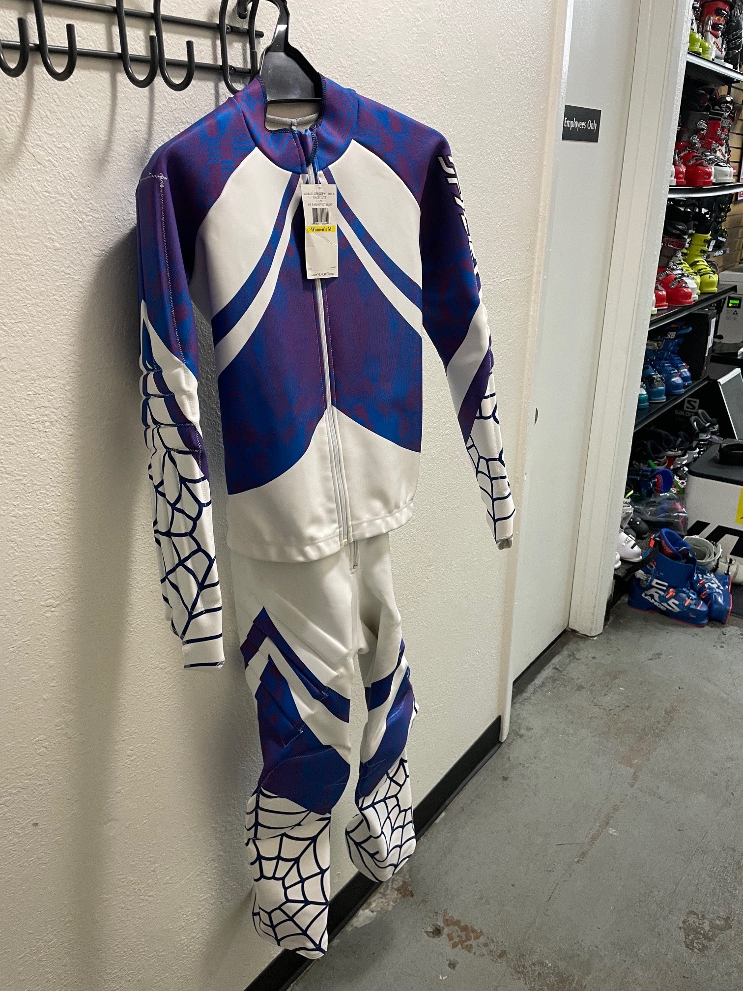SPYDER RACE SUIT WC SL TWO-PIECE WOMEN'S WARP EFFECT PRINT MD NEW ...