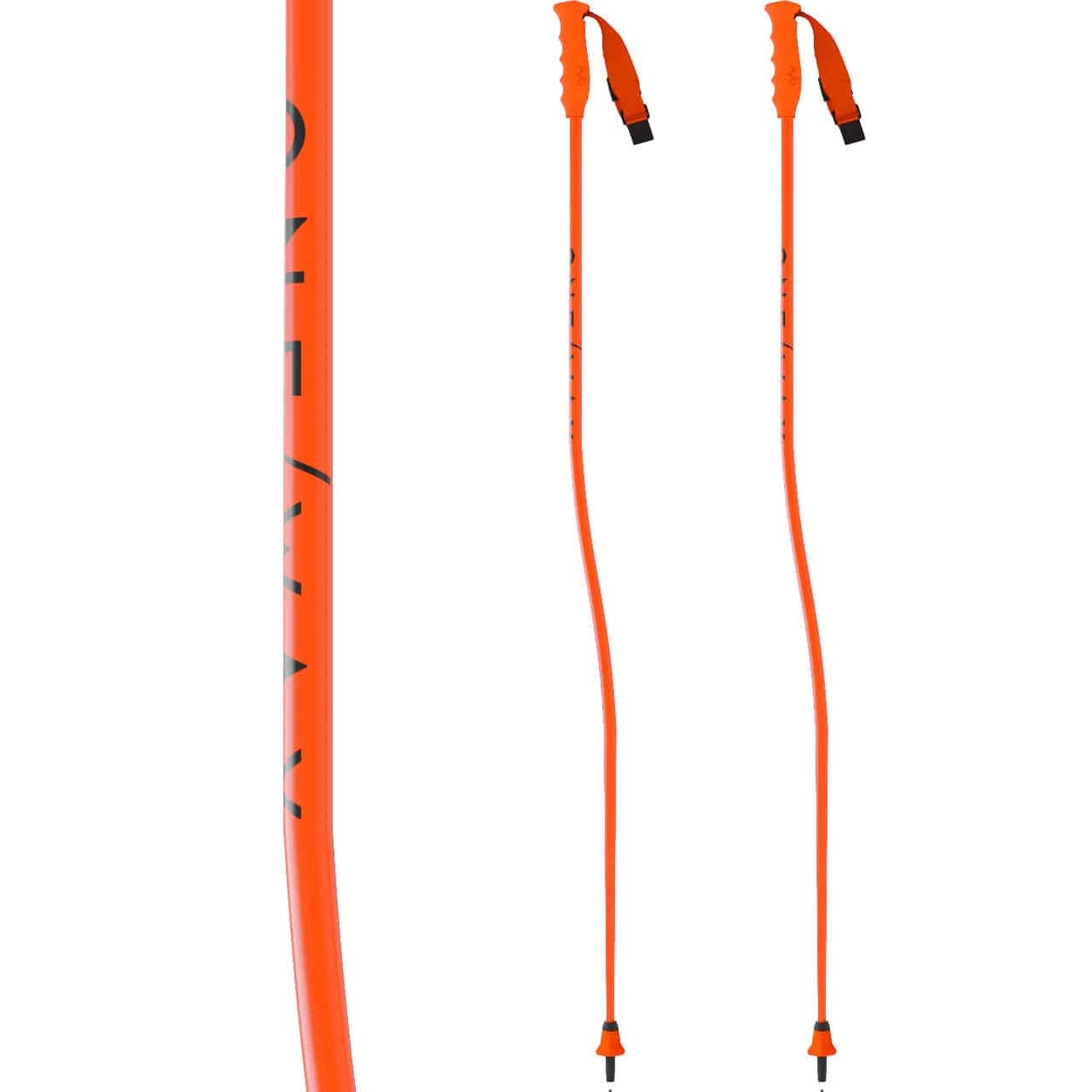 ONE-WAY SKI POLES RD 16 GS PRO BENT FLAME - Foothills Ski Life