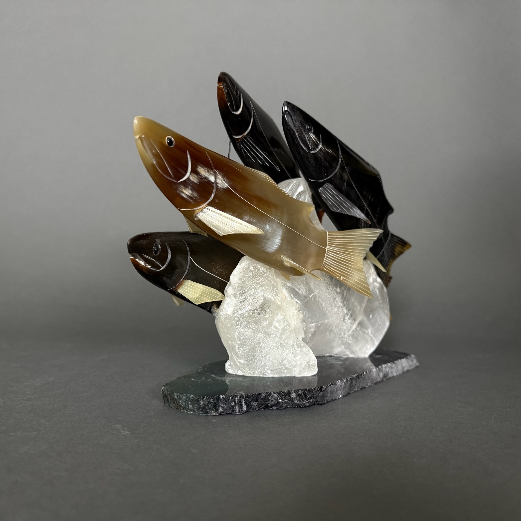 Spawning Salmon #335 - Fossil & Stone