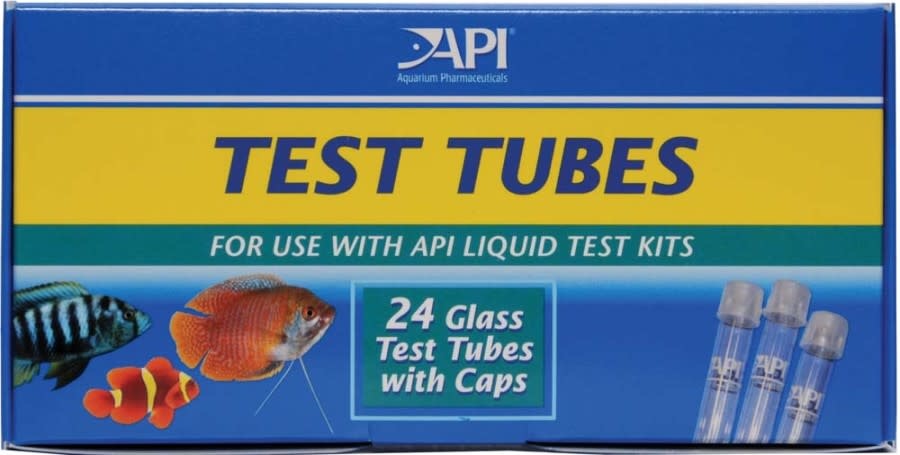 API TEST TUBES W/CAPS EA - The Hidden Reef, Inc