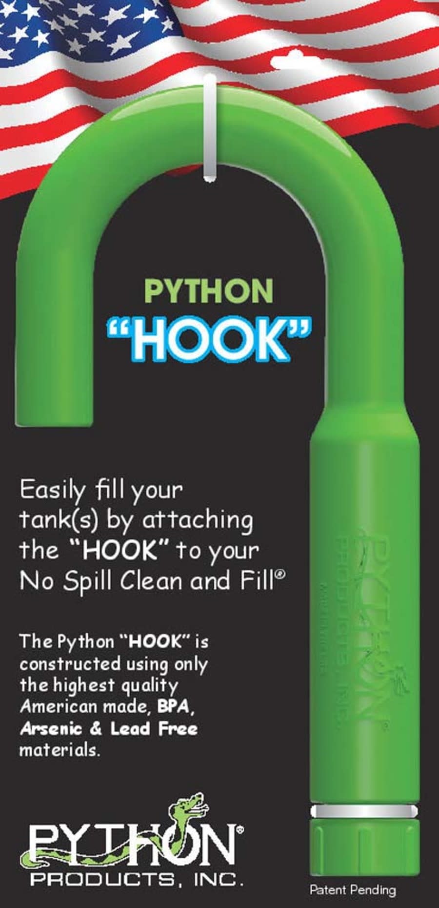 PYTHON HOOK FOR NO SPILL CLEAN - The Hidden Reef, Inc