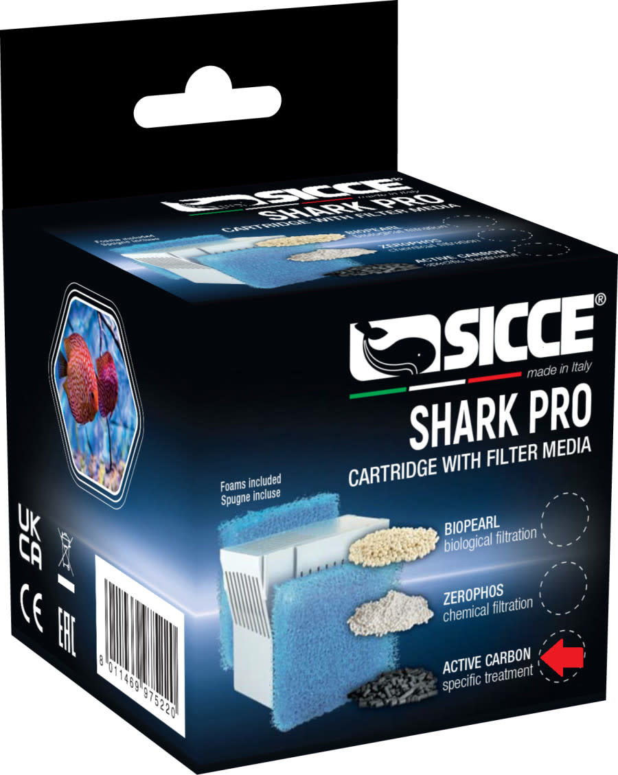 SICCE SHARK PRO CARBON CARTRIDGE W SPONGE - The Hidden Reef, Inc