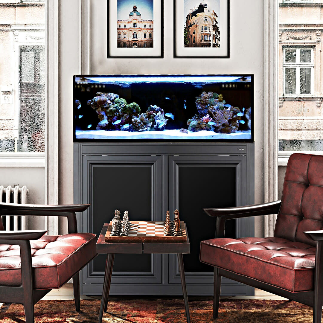 INNOVATIVE MARINE NUVO FUSION 40 L PRO 2 AQUARIUM W/APS STAND BLACK ...