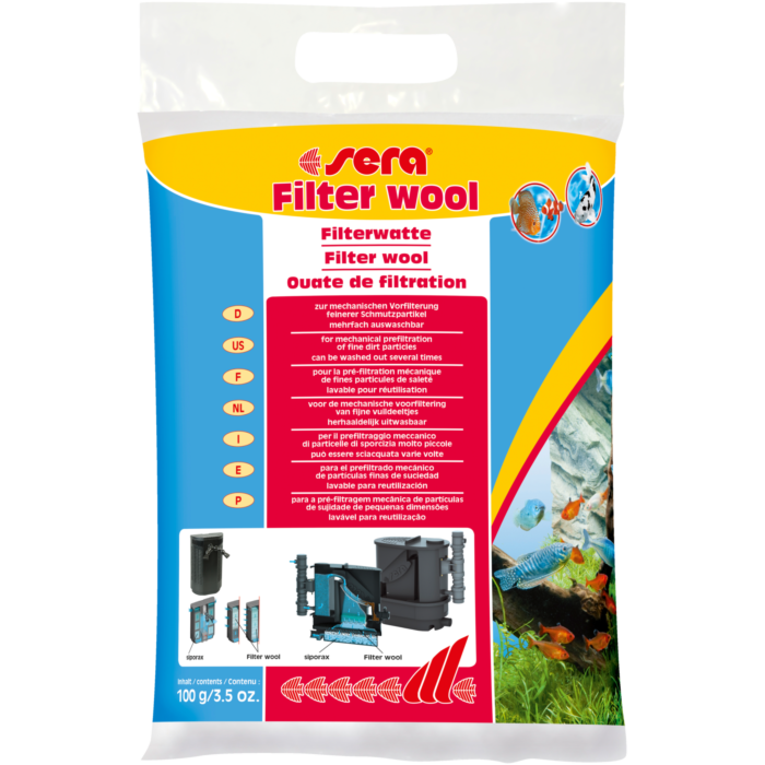 SERA FILTER WOOL 100 G 3.5 OZ - The Hidden Reef, Inc