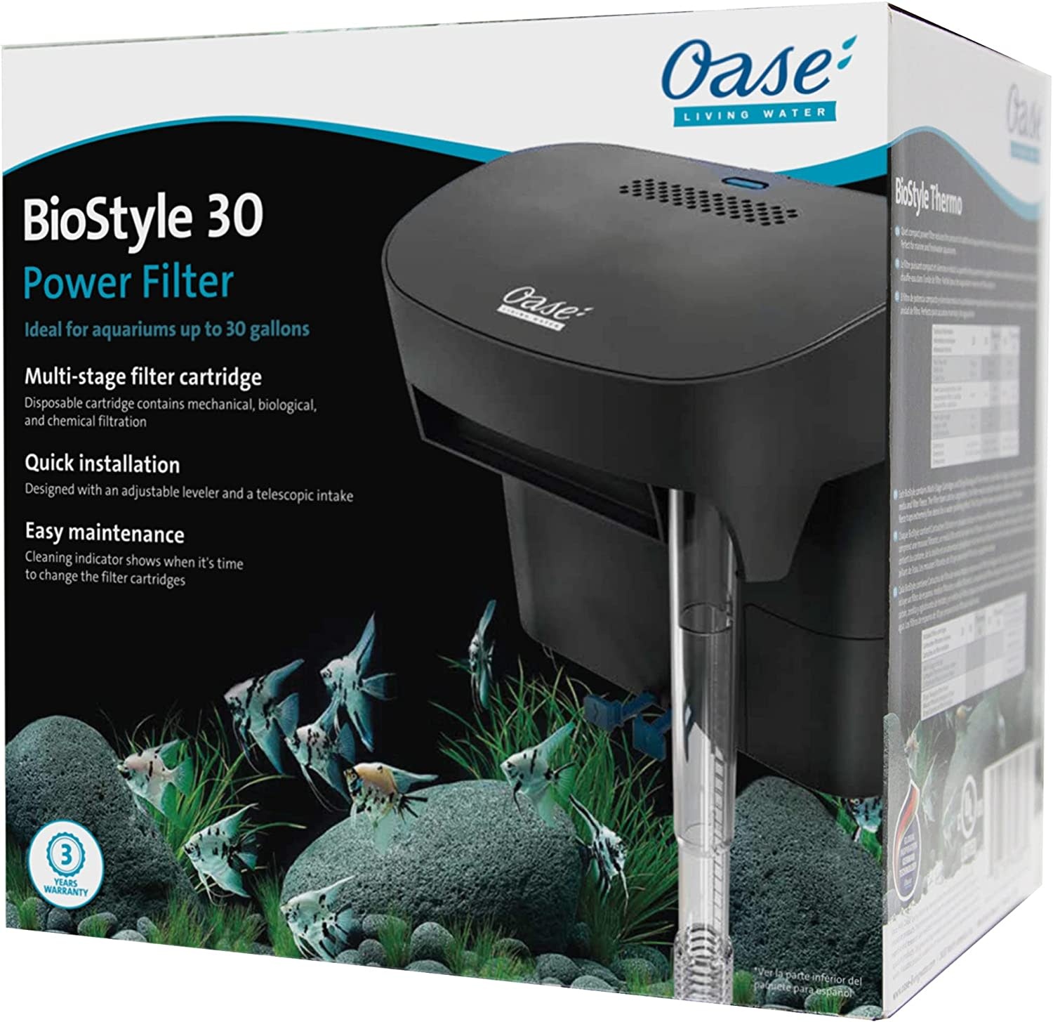 OASE BIOSTYLE HANG ON BACK 30 FILTER GREY - The Hidden Reef, Inc
