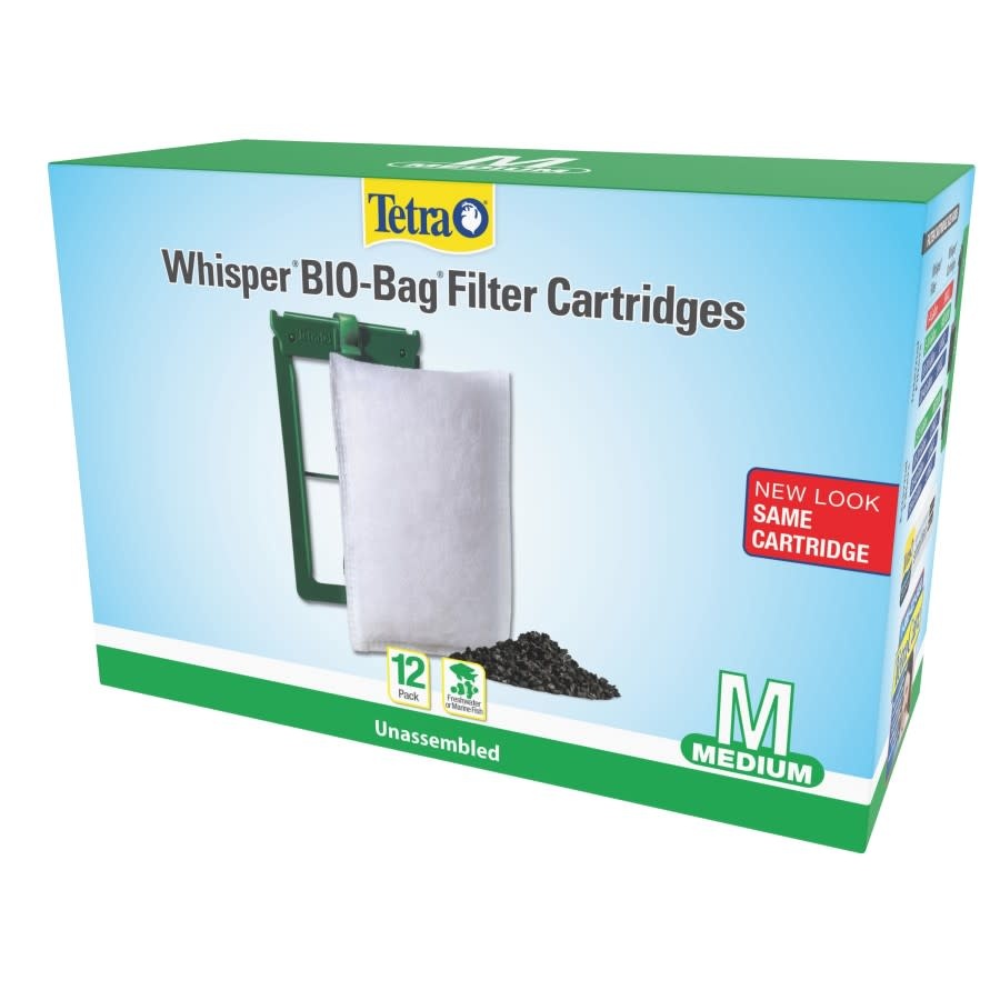 TETRA BIO-BAG CARTRIDGE UNASSEMBLED MD 12 PK - The Hidden Reef, Inc