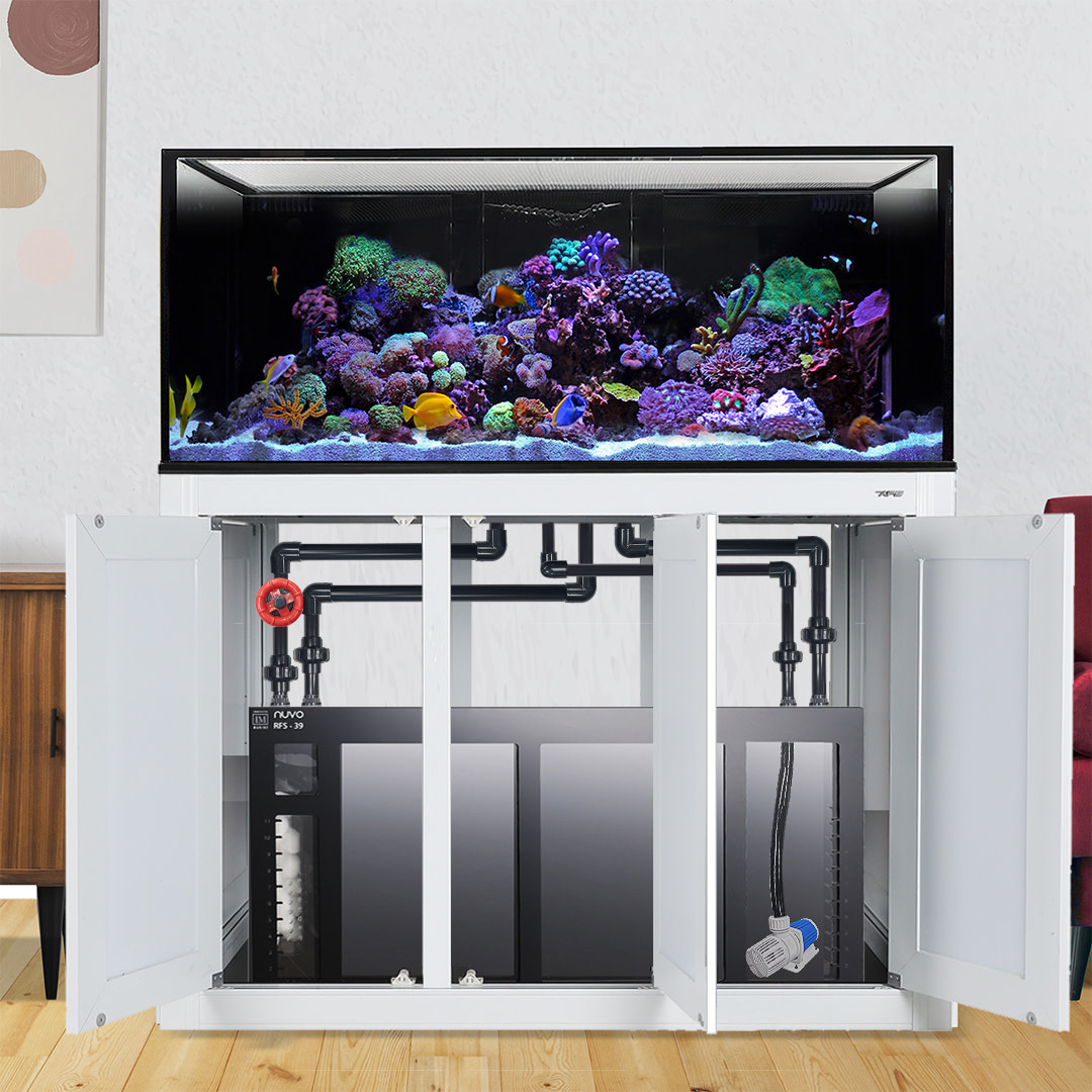IM INT100 AQUARIUM COMPLETE REEF SYSTEM-RFS 39 SUMP-MIGHTY XL PUMP ...