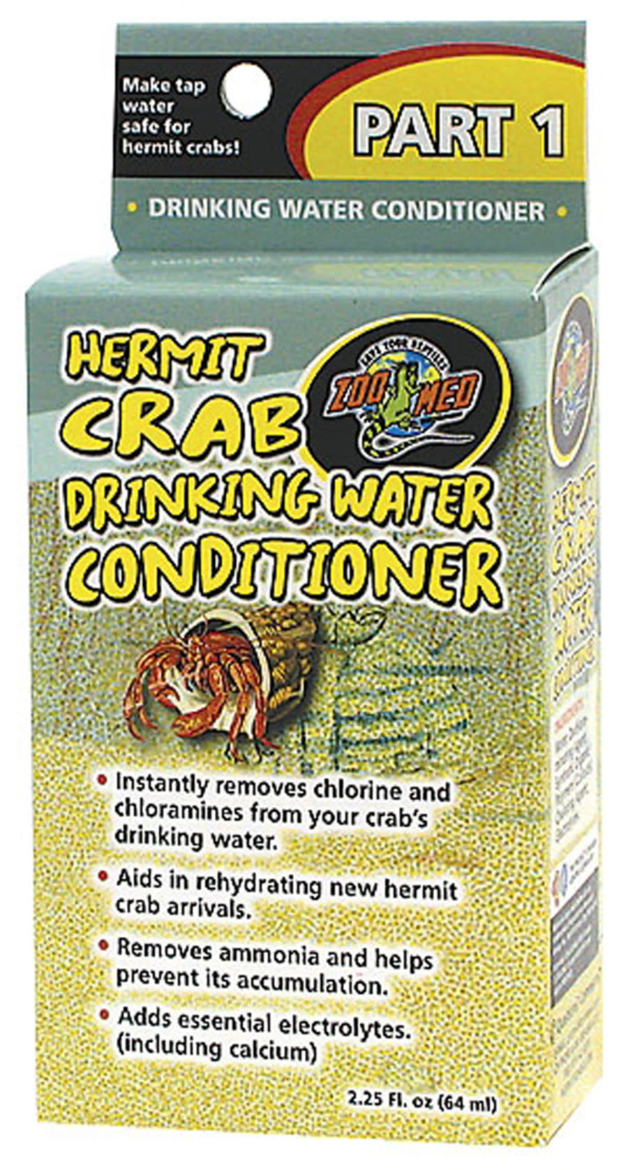 ZOO MED HERMIT CRAB DRINK WATER CONDITIONER - The Hidden Reef, Inc