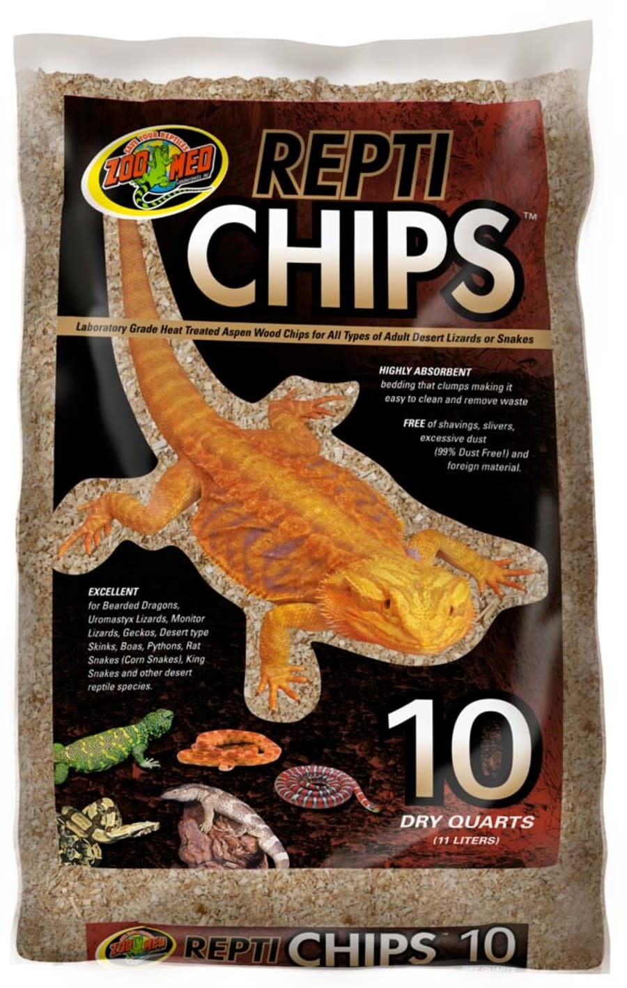 ZOO MED REPTI CHIPS 10 QT - The Hidden Reef, Inc