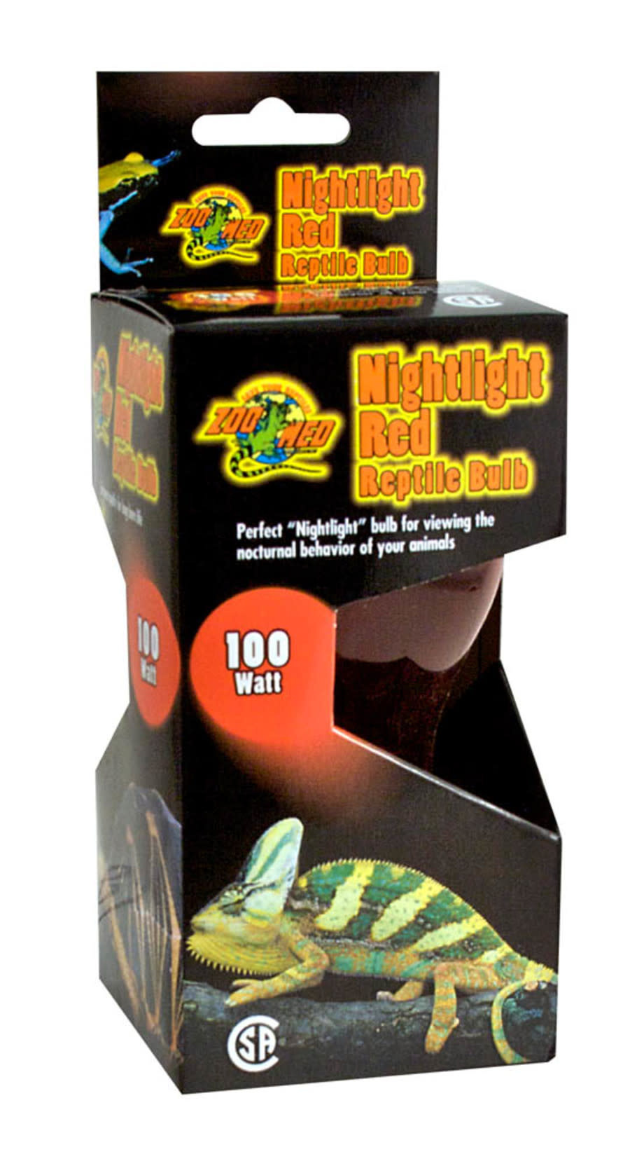 ZOO MED BULB NITELITE RED 100W - The Hidden Reef, Inc