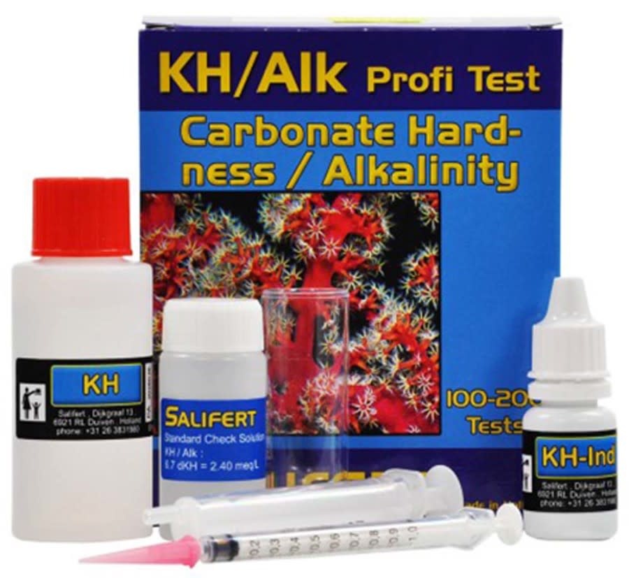Salifert SALIFERT TEST KIT CARBONATE HARDNESS & ALKALINITY 100-200 TEST ...
