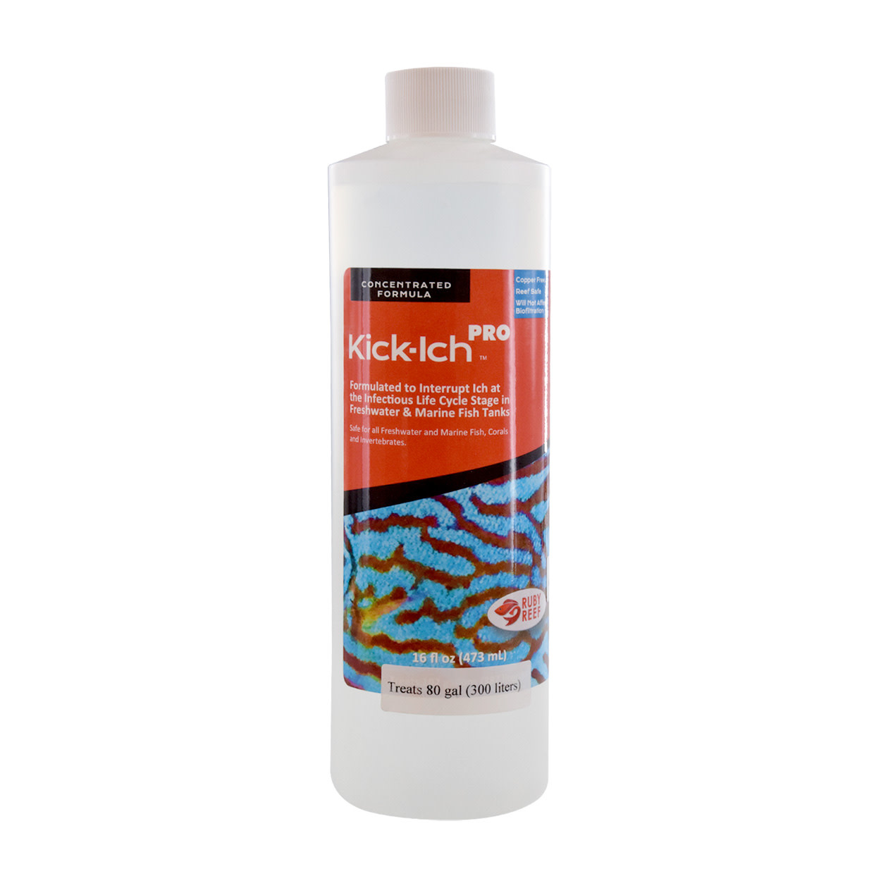 RUBY REEF KICK ICK PRO BOTTLE 16 OZ - The Hidden Reef, Inc