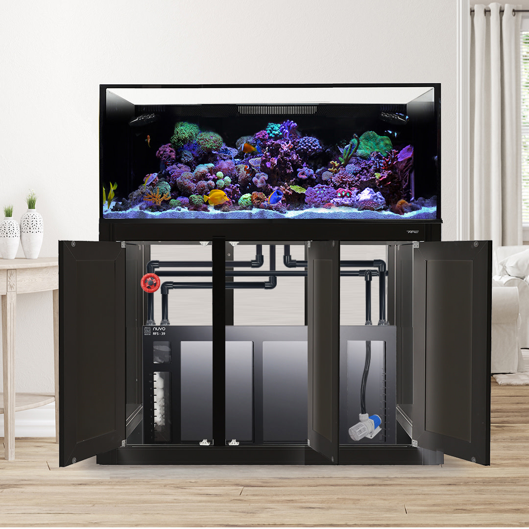 IM EXT 150 LAGOON AQUARIUM COMPLETE REEF SYSTEM BLACK (MADE TO ORDER ...