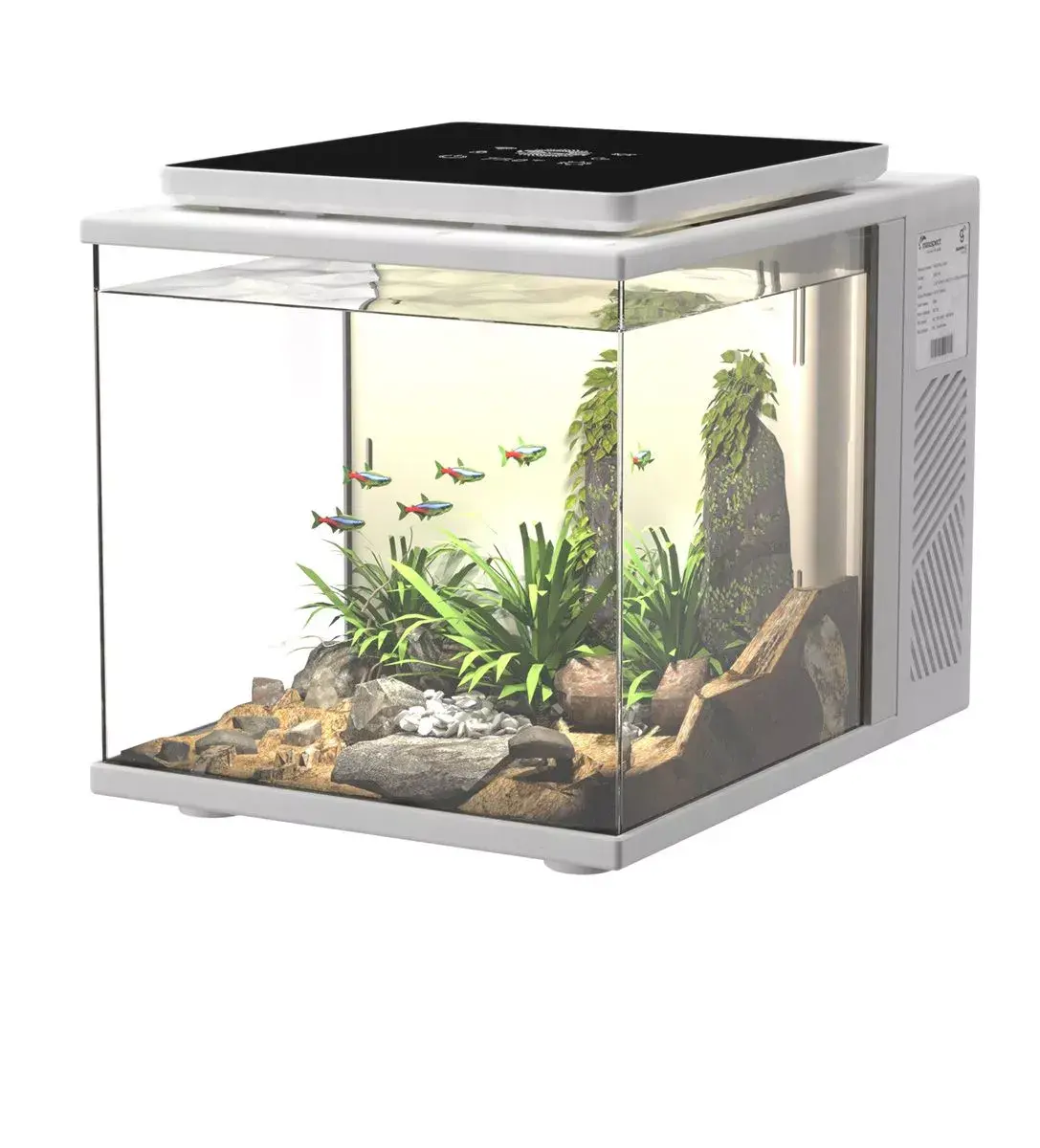 MAXSPECT DICE SERIES PICO CUBE AQUARIUM 2 G JAZZY WHITE - The Hidden Reef, Inc