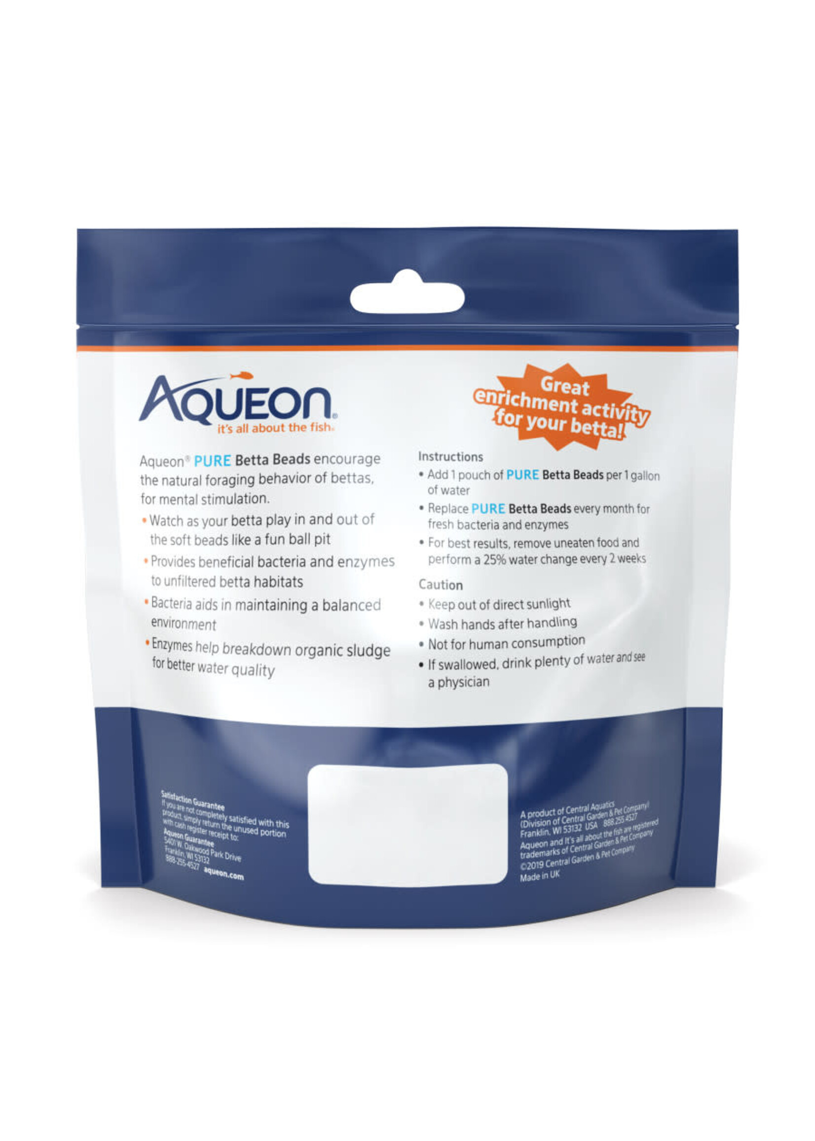 Pond Bomb AQUEON Aqueon Pure - Wagon Wheel Ammonia Neutralizer For Fish Tank