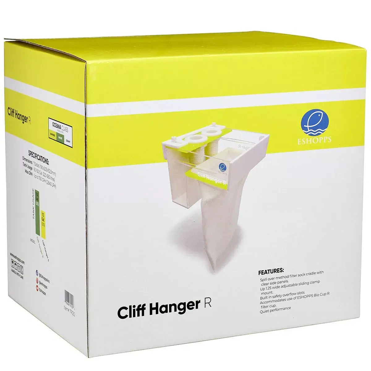 ESHOPPS CLIFF HANGER RECTAGULAR FILTER SOCK HOLDER - The Hidden Reef, Inc