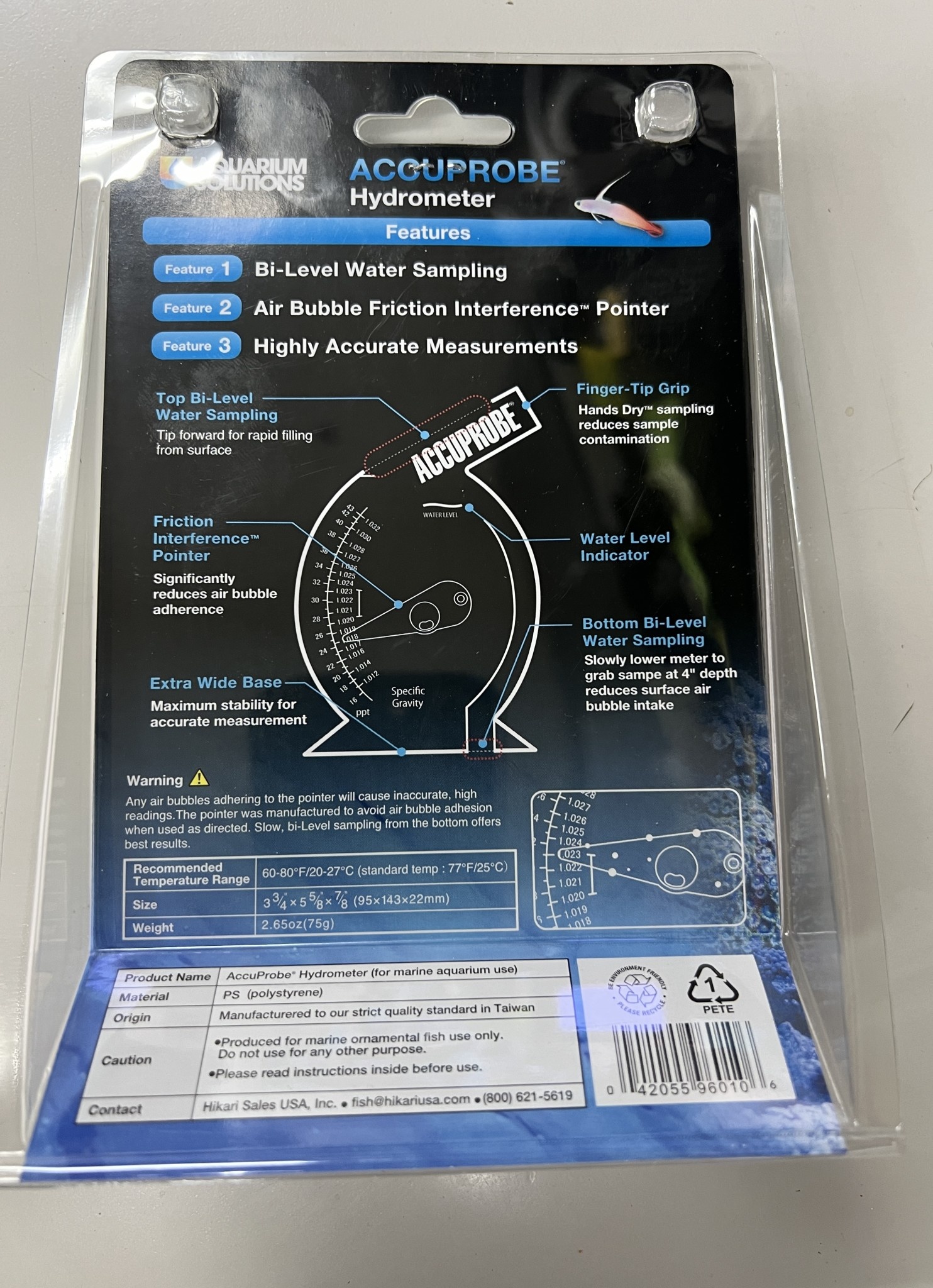 HIKARI AQUARIUM HYDROMETER - The Hidden Reef, Inc