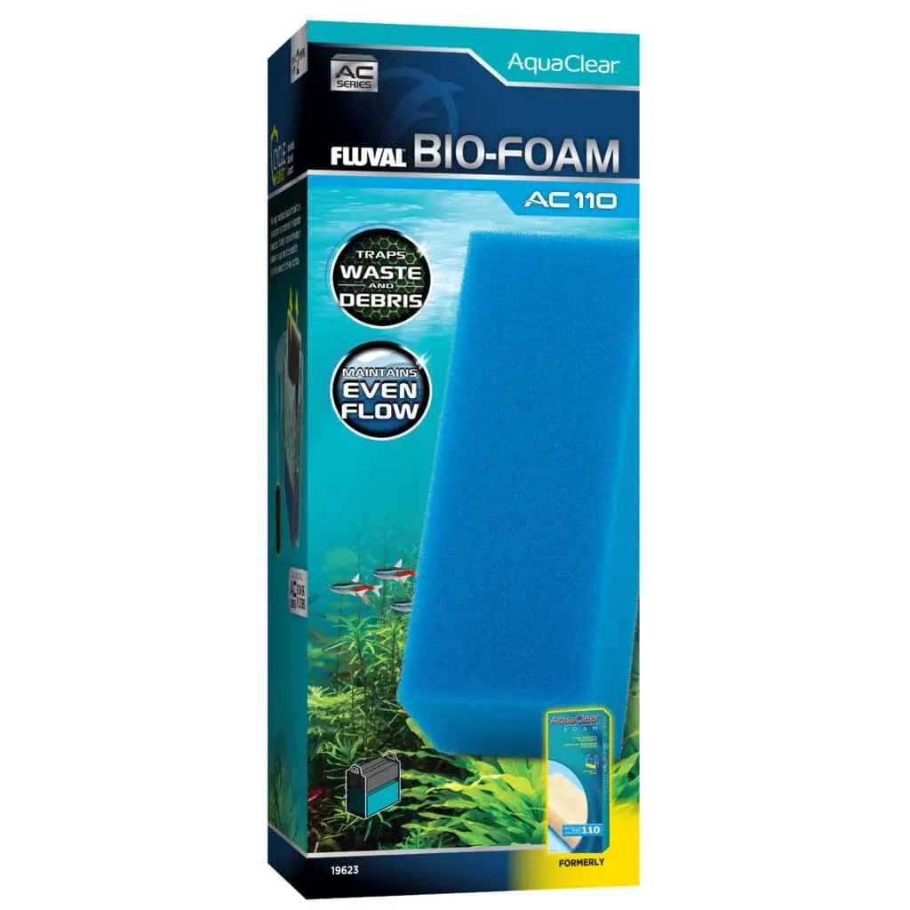 FLUVAL AC110 FOAM FILTER INSERT BLUE 30PPI 1PK - The Hidden Reef, Inc