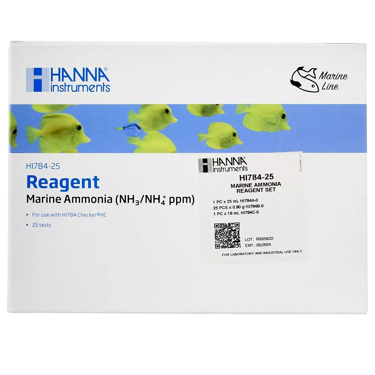HANNA REAGENT AMMONIA 25 TEST - The Hidden Reef, Inc