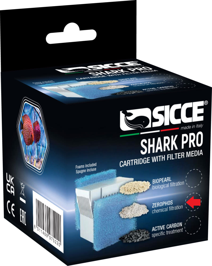 SICCE SHARK PRO ZEROPHOS CARTRIDGE - The Hidden Reef, Inc