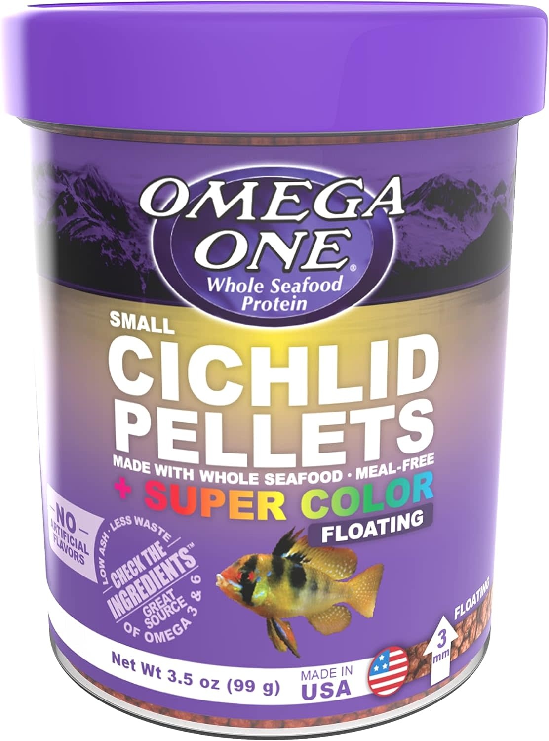 OMEGA CICHLID PELL. S 3.5 OZ - The Hidden Reef, Inc