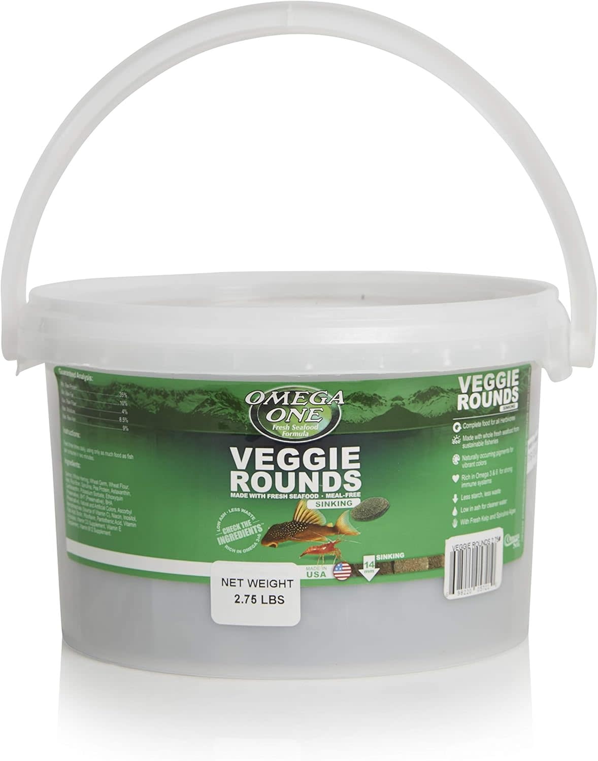 OMEGA VEGGIE ROUNDS M 2.75 LB - The Hidden Reef, Inc