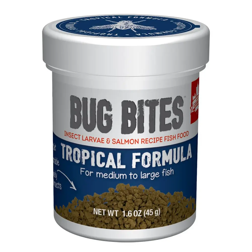 FLUVAL BUG BITES TROPICAL FISH GRANULES ML 1.6 OZ - The Hidden Reef, Inc