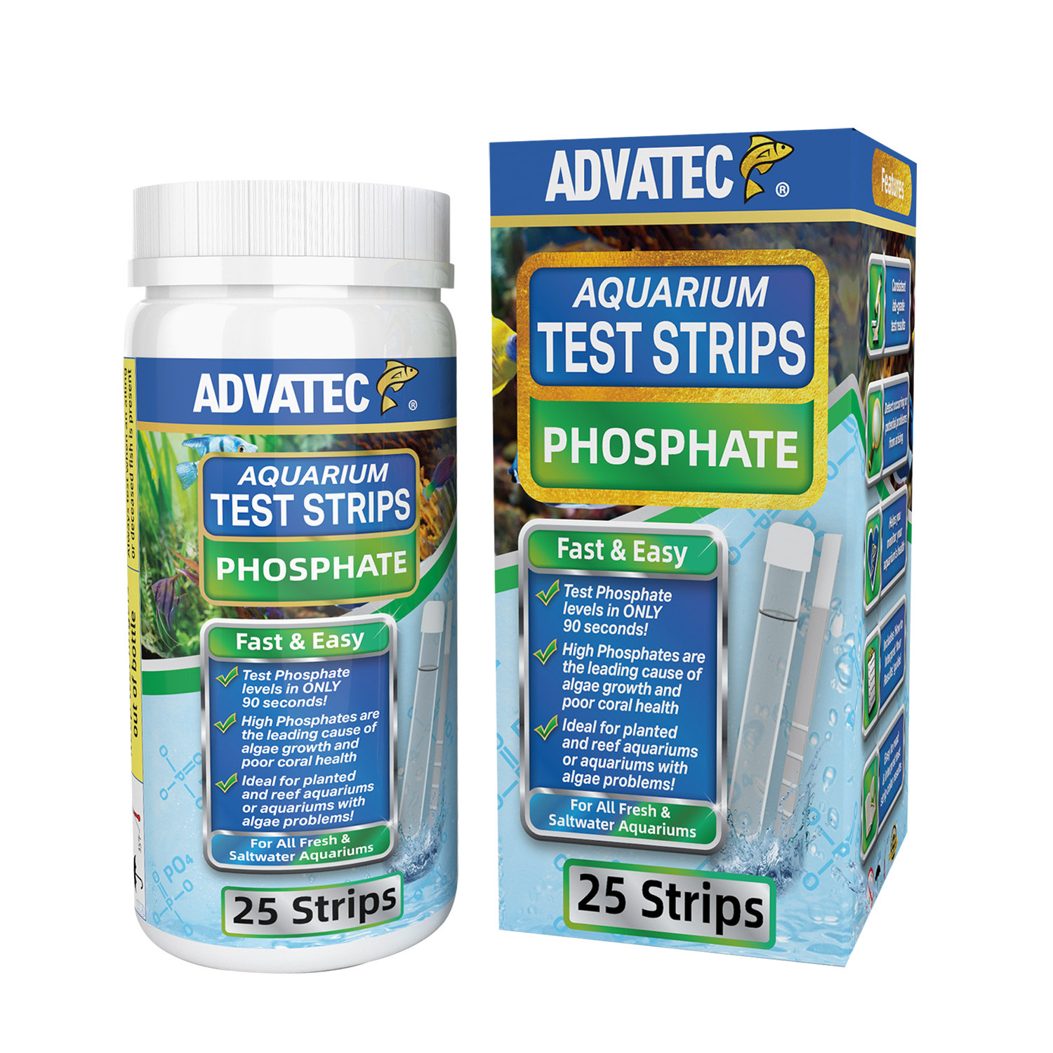 ADVATEC TEST STRIP PHOSPHATE 25 PK - The Hidden Reef, Inc