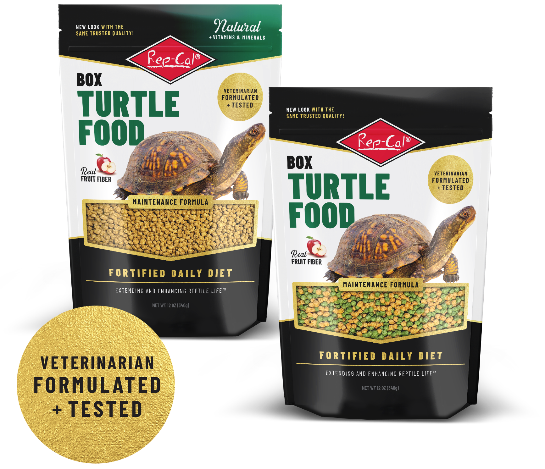 REP- CAL BOX TURTLE FOOD 12 OZ - The Hidden Reef, Inc