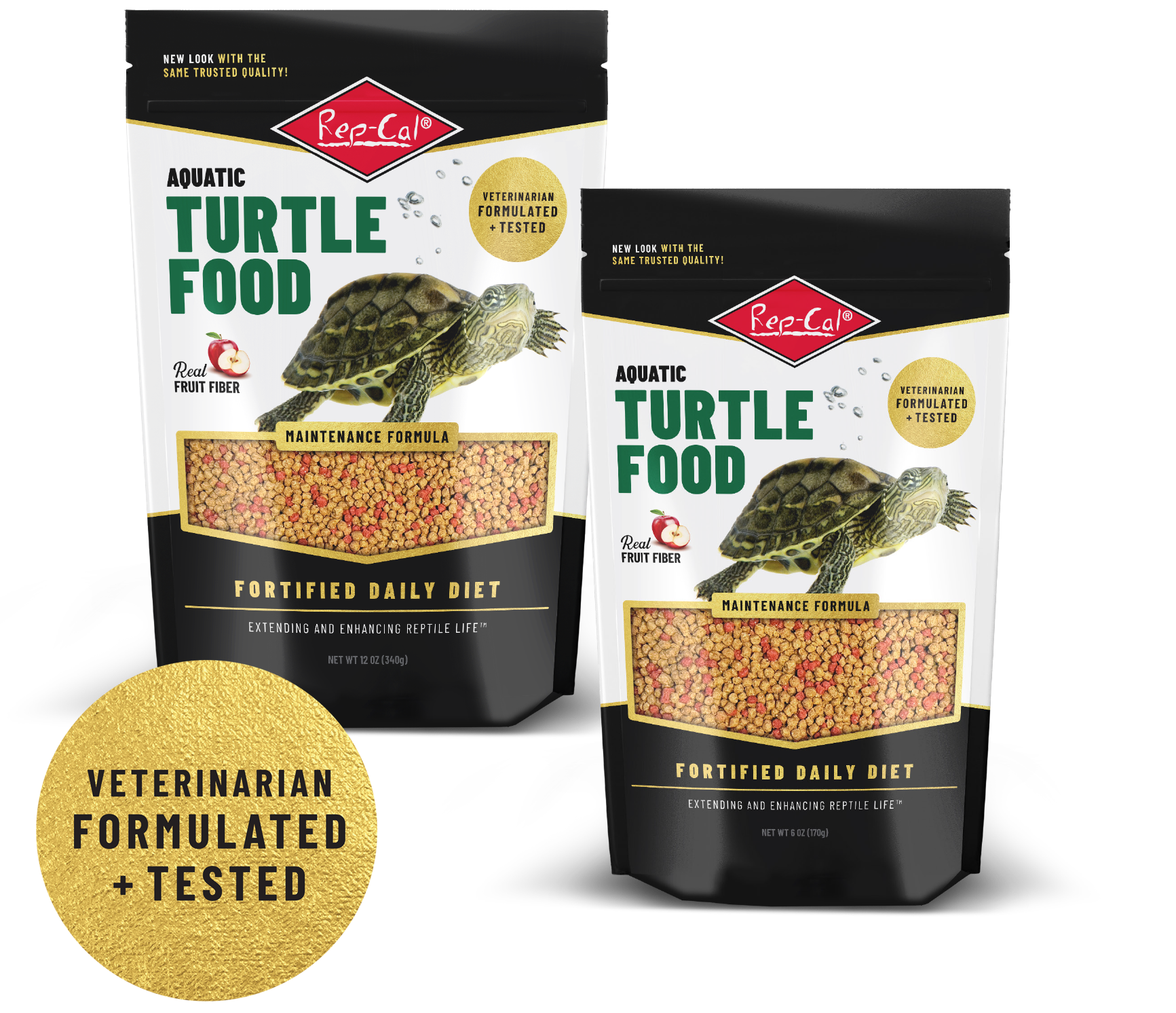 REP- CAL AQUATIC TURTLE FOOD 12 OZ - The Hidden Reef, Inc